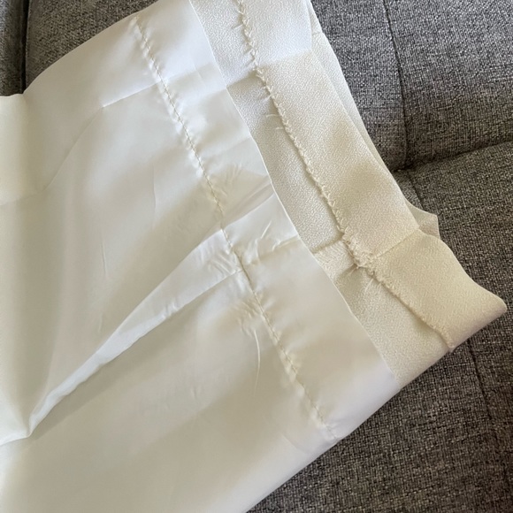 Koret | Pants & Jumpsuits | Korea Off White Wool Pleated Slacks With ...